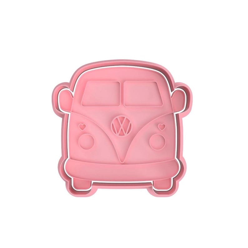 Hippie Van VW Peace Groovy Rainbow Daisy Travel Cookie Stamp Cutters ...