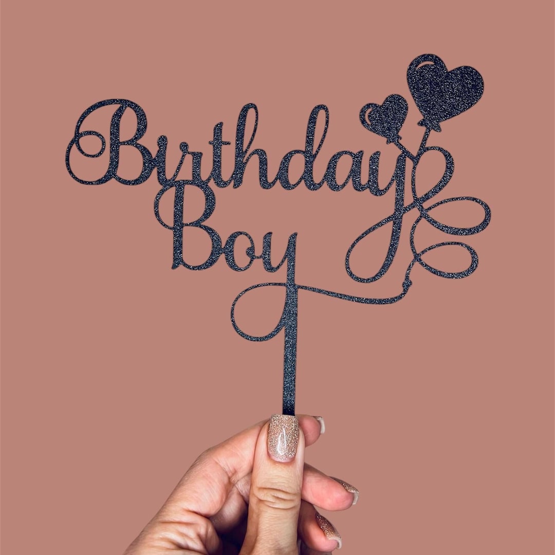 Birthday Boy Cake Topper - Etsy