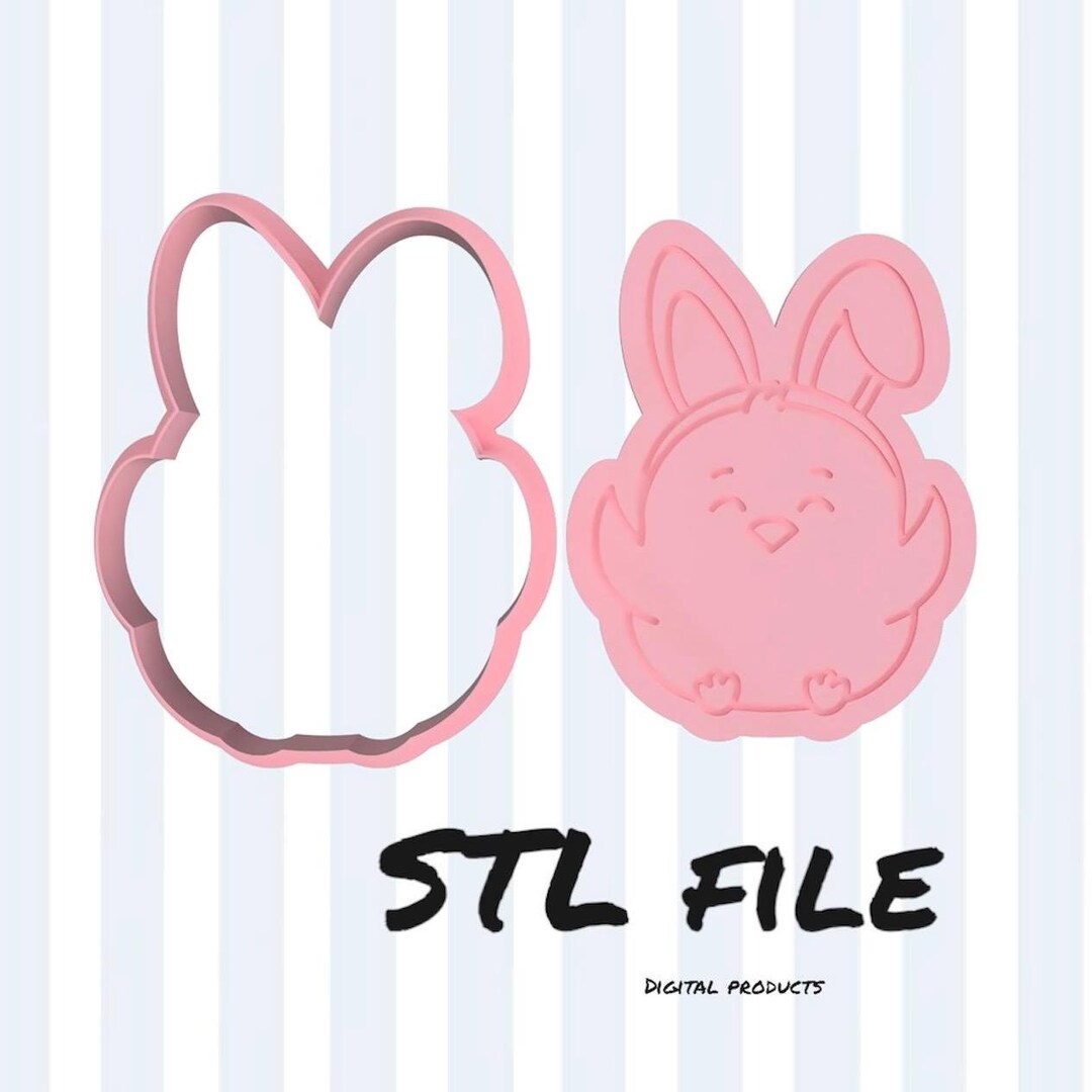 Chicken With Bunny Ears STL File - Etsy