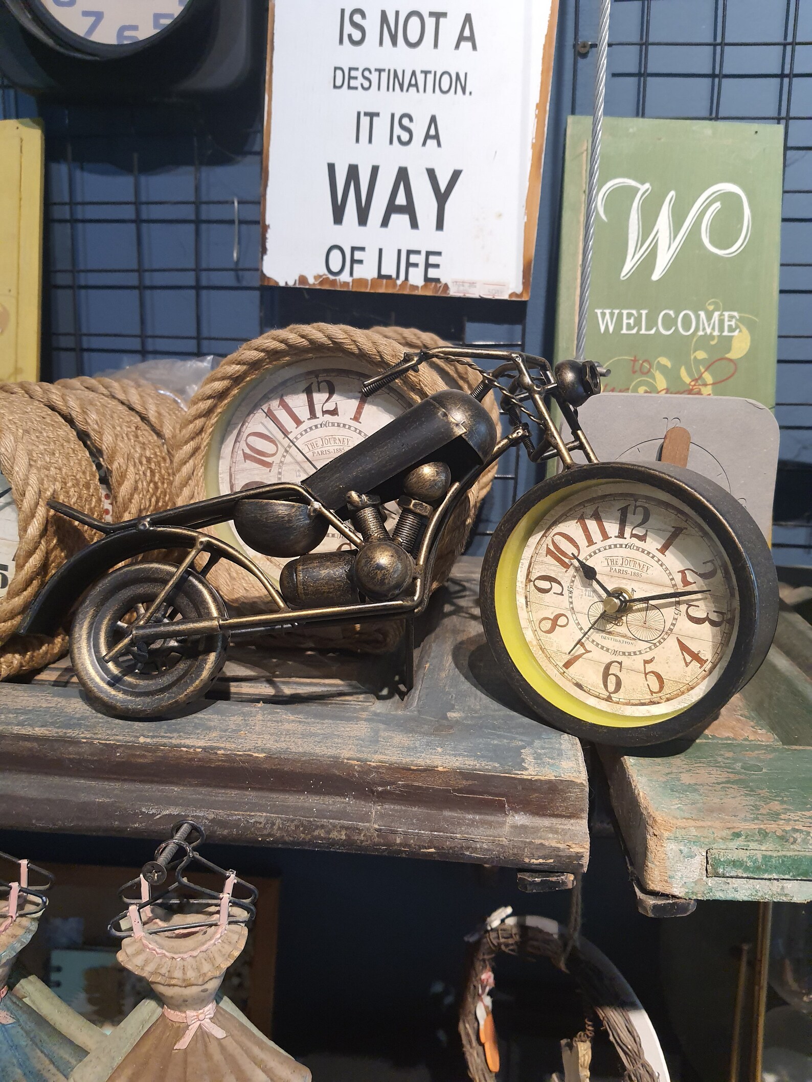 Vintage Motorcycle Clock | Unique Desk Clock | Steampunk Decor - Etsy