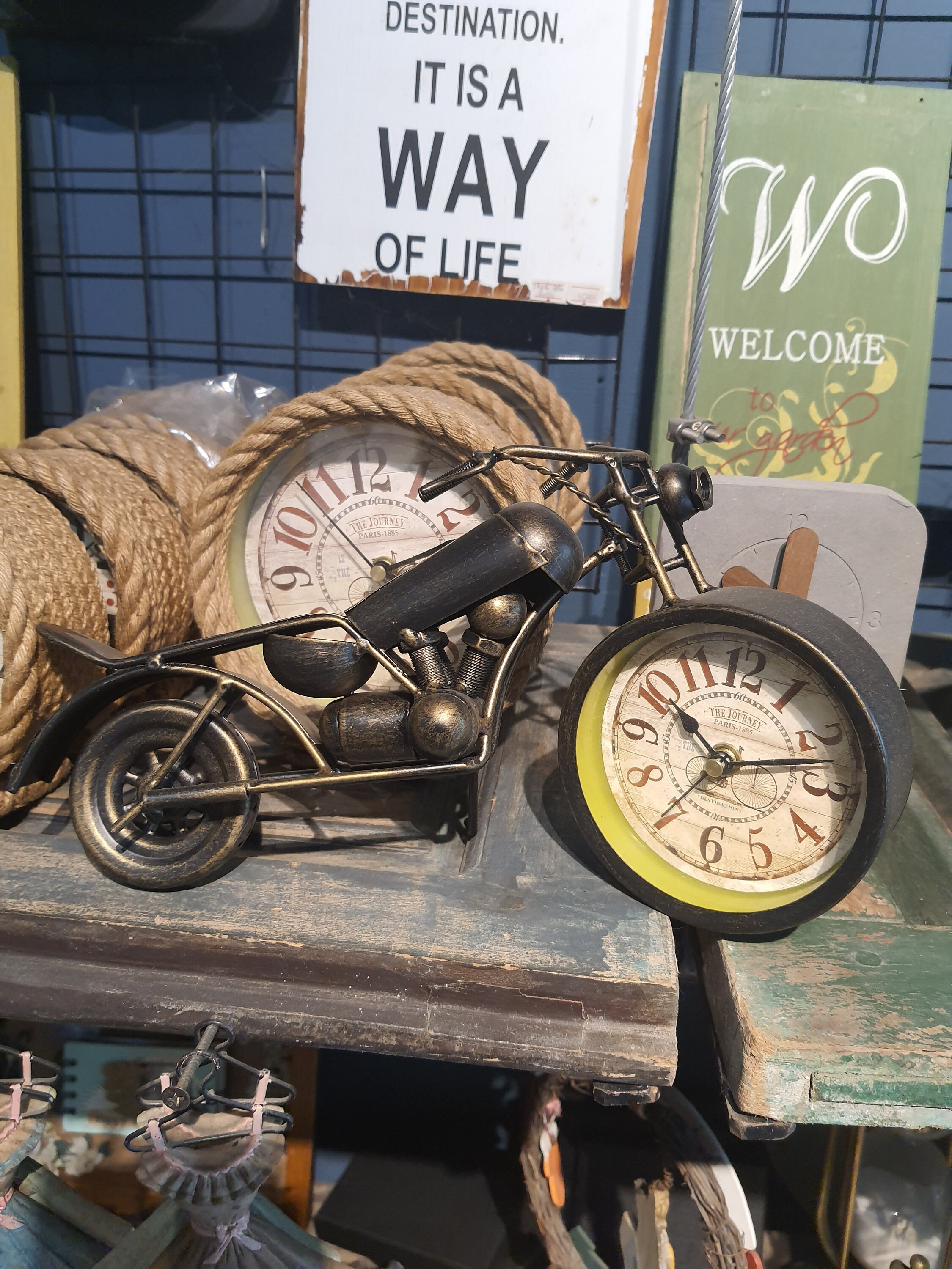 Vintage Motorcycle Clock | Unique Desk Clock | Steampunk Decor - Etsy