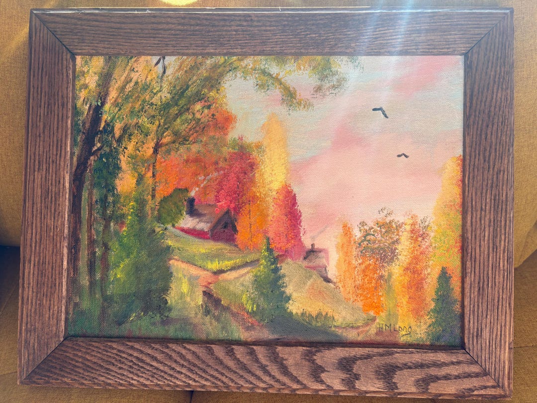 Vibrant Fall Shadows Oil Painting - Etsy