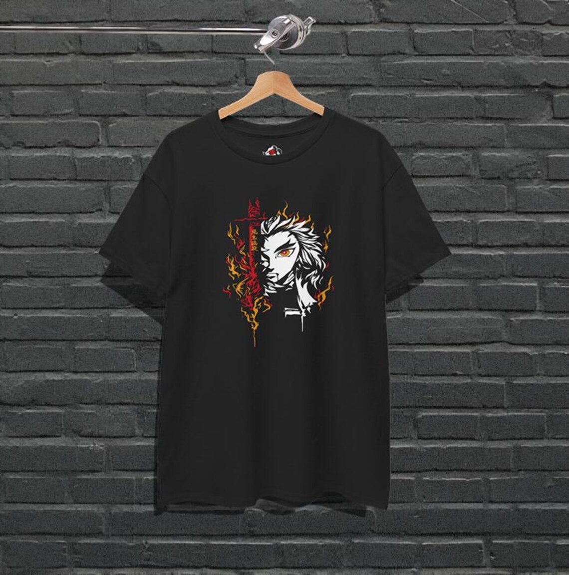 Demon Slayer Shirt With Rengoku, Anime Shirt With Demon Slayer, Shirt ...