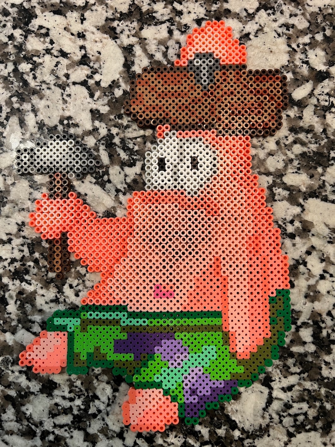 Patrick S Meme Perler Bead Art - Etsy