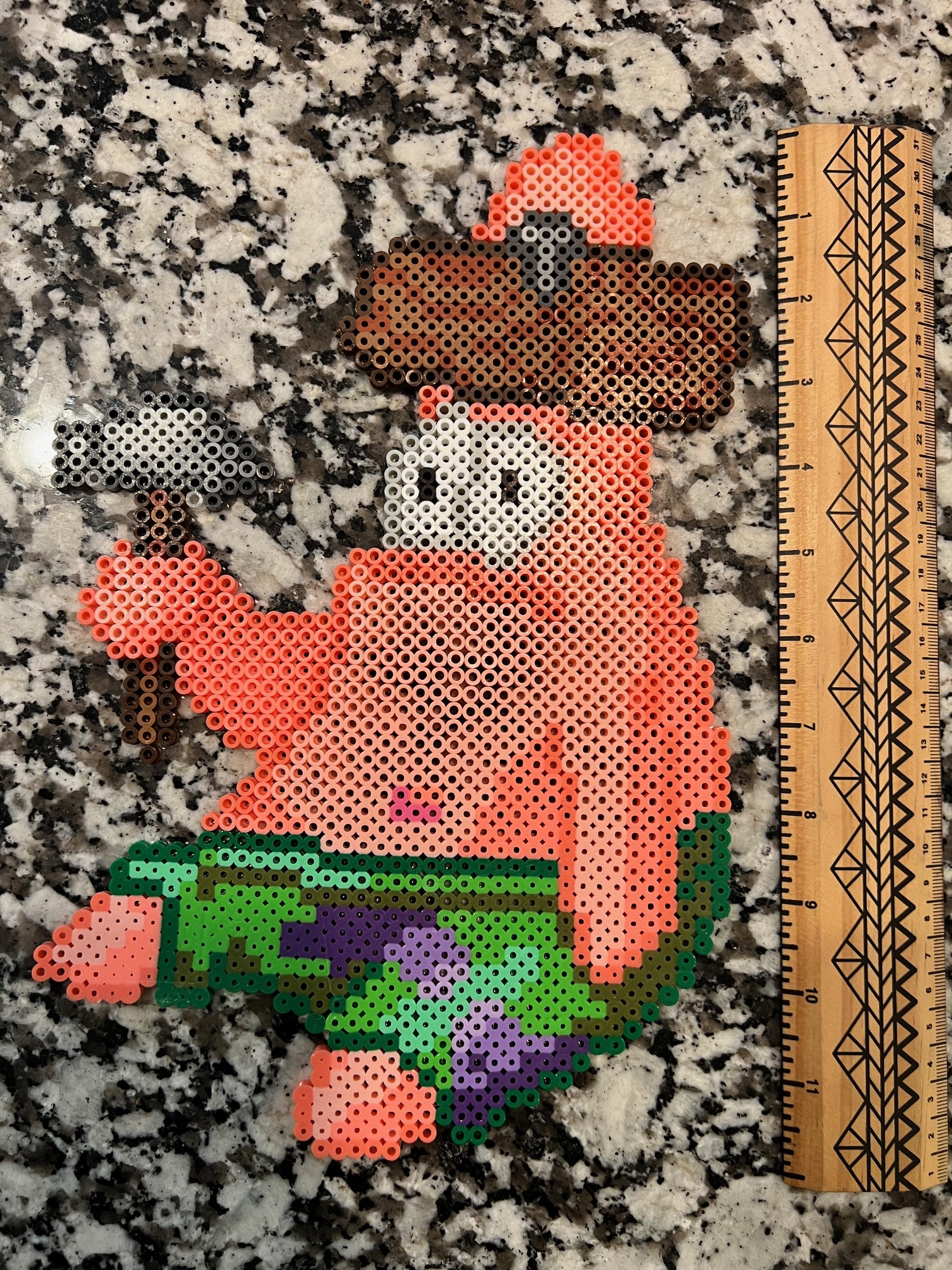 Patrick S Meme Perler Bead Art - Etsy