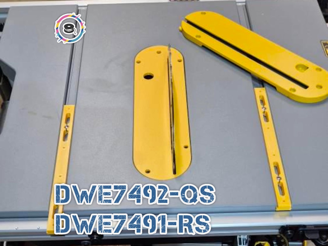 Dewalt DWE7492-QS & DWE7491-RS Table Saw / Saw Table Zero Clearance ...