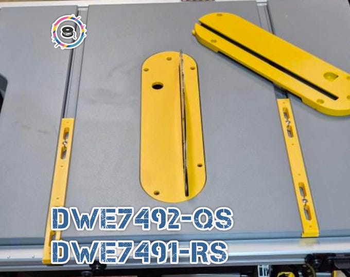 Dewalt DWE7492-QS & DWE7491-RS Table Saw / Saw Table Zero Clearance ...