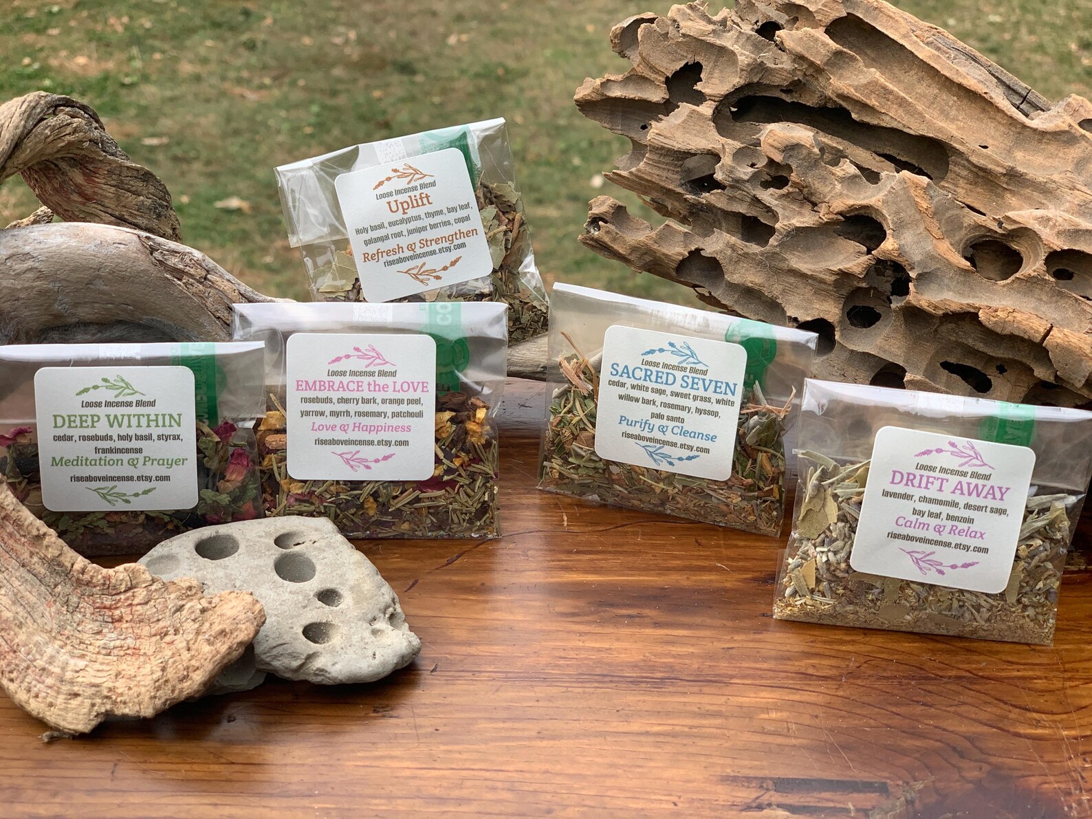 Sample Bundle ~ You Choose 5 Loose Incense Blends or Resins ...