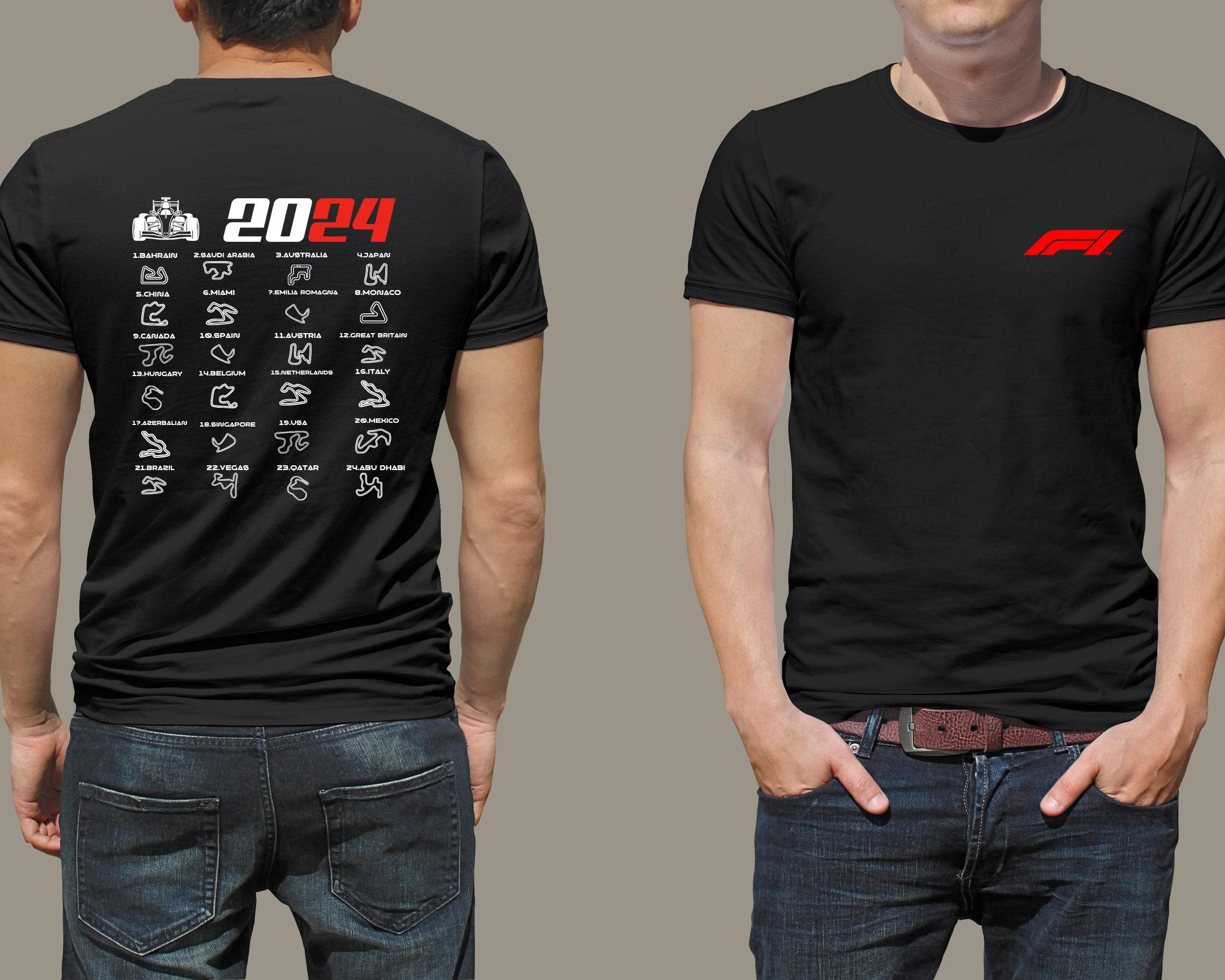 Formula 1 Calender Shirt, F1 Circuit Tracks, Formula One Shirt, Formula ...