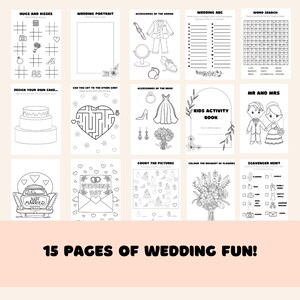 Printable Kids Wedding Activity Book - Etsy