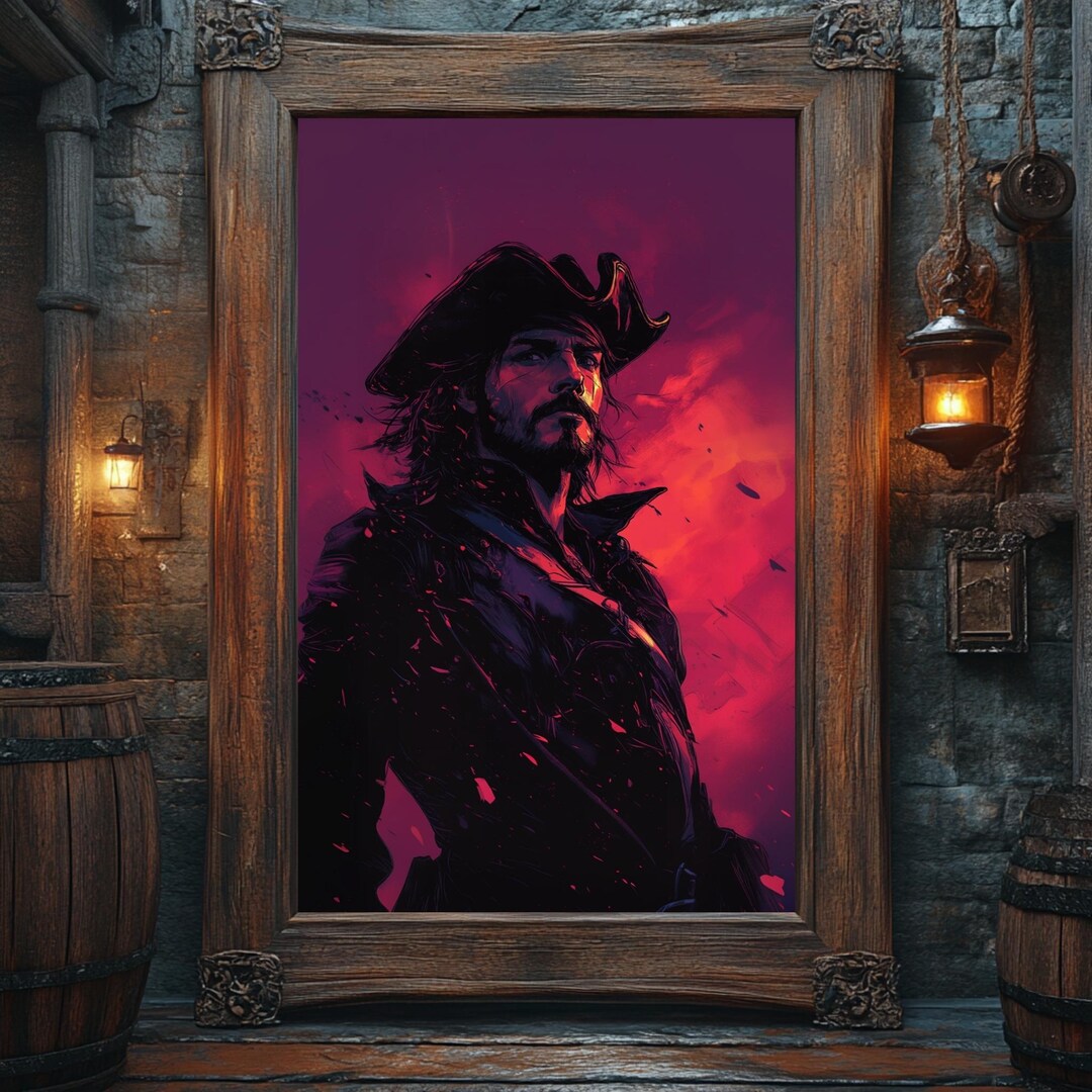 Pirate Scoundrel Art Digital Download | Swashbuckler Artwork | High ...