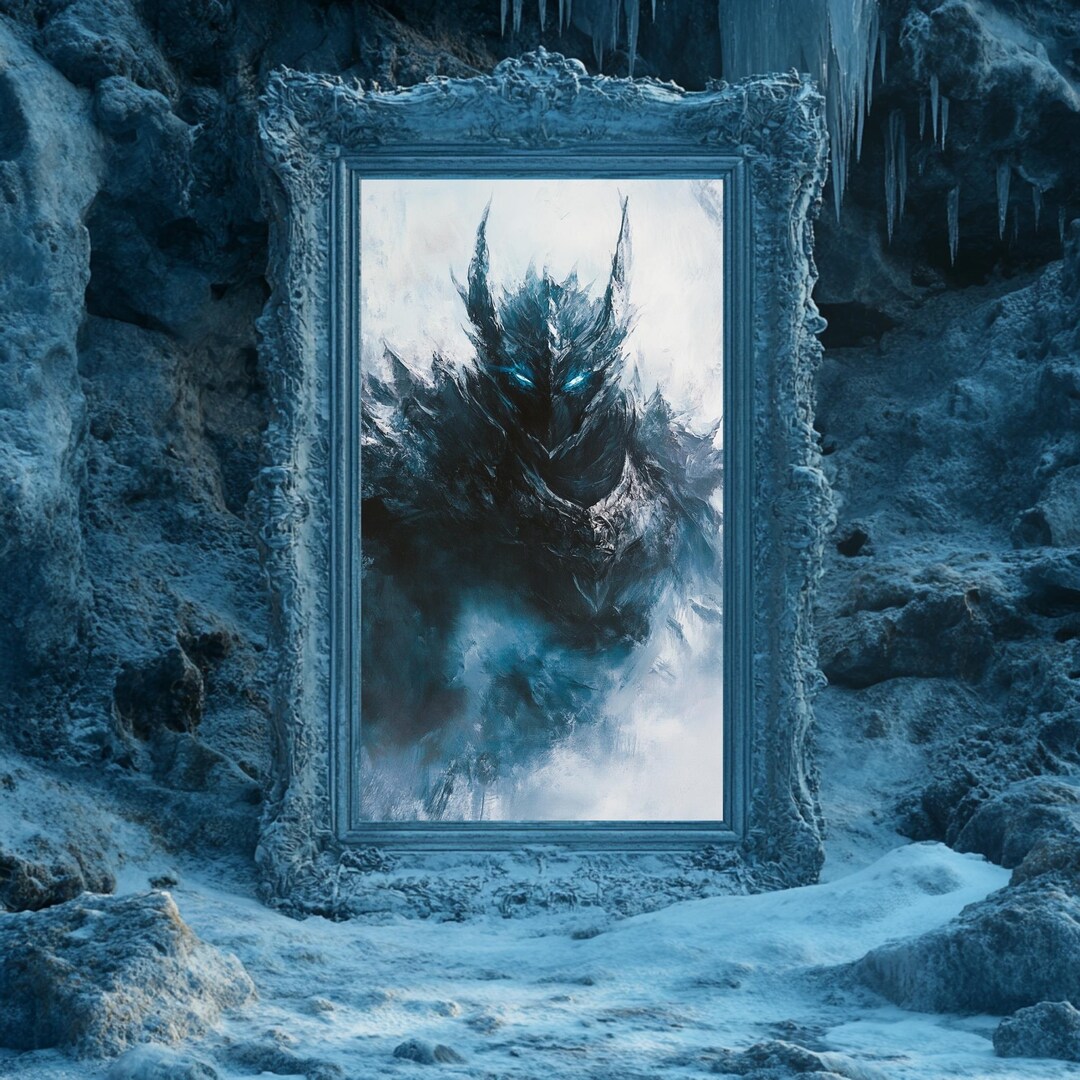 Demigod of Frost Art Digital Download | Dark Fantasy Artwork | High ...