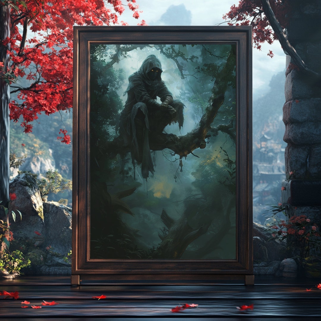 Forest Ninja Art Digital Download | Shinobi Artwork | High-resolution ...