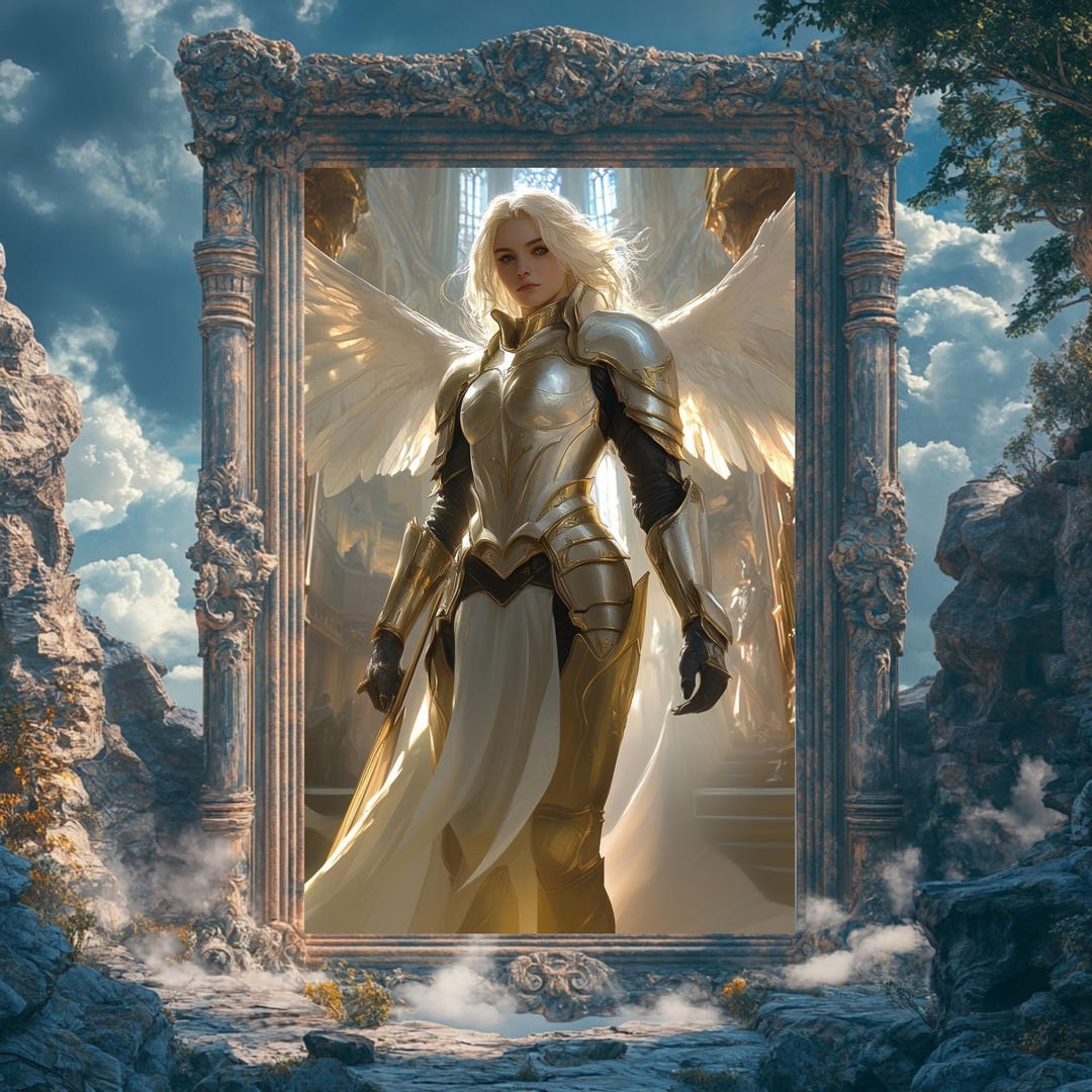 Armored Angel Art Digital Download Beautiful Angel Artwork High ...