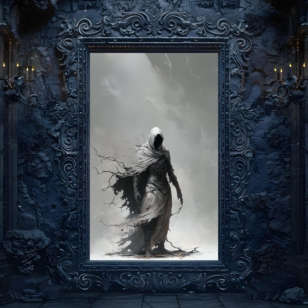 Void Lurker Art Digital Download | Dark Fantasy Concept Art | High-resolution Monster Wall Art ...