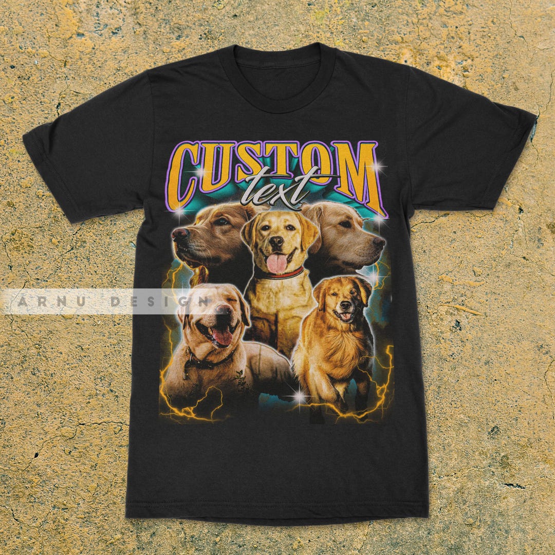 Custom Bootleg Design T-shirt Design: Bootleg Design Dog, Pet Memorial ...