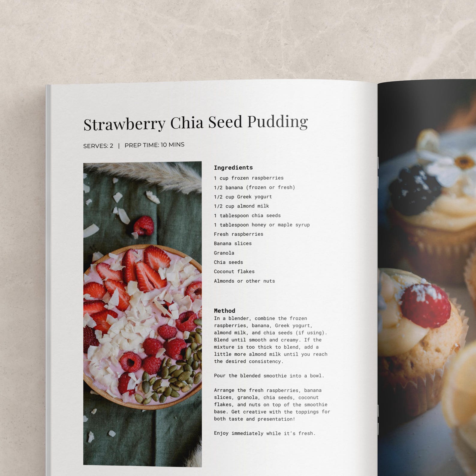 Editable Cookbook Template Canva | Customizable Keepsake Recipe Book or ...