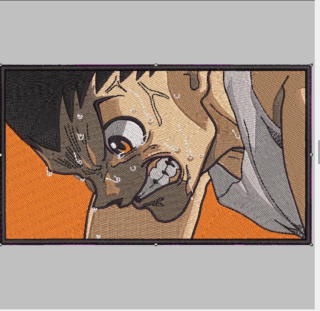 Gon Rage Embroidery Design | Hunter X Hunter Embroidery File | Anime ...