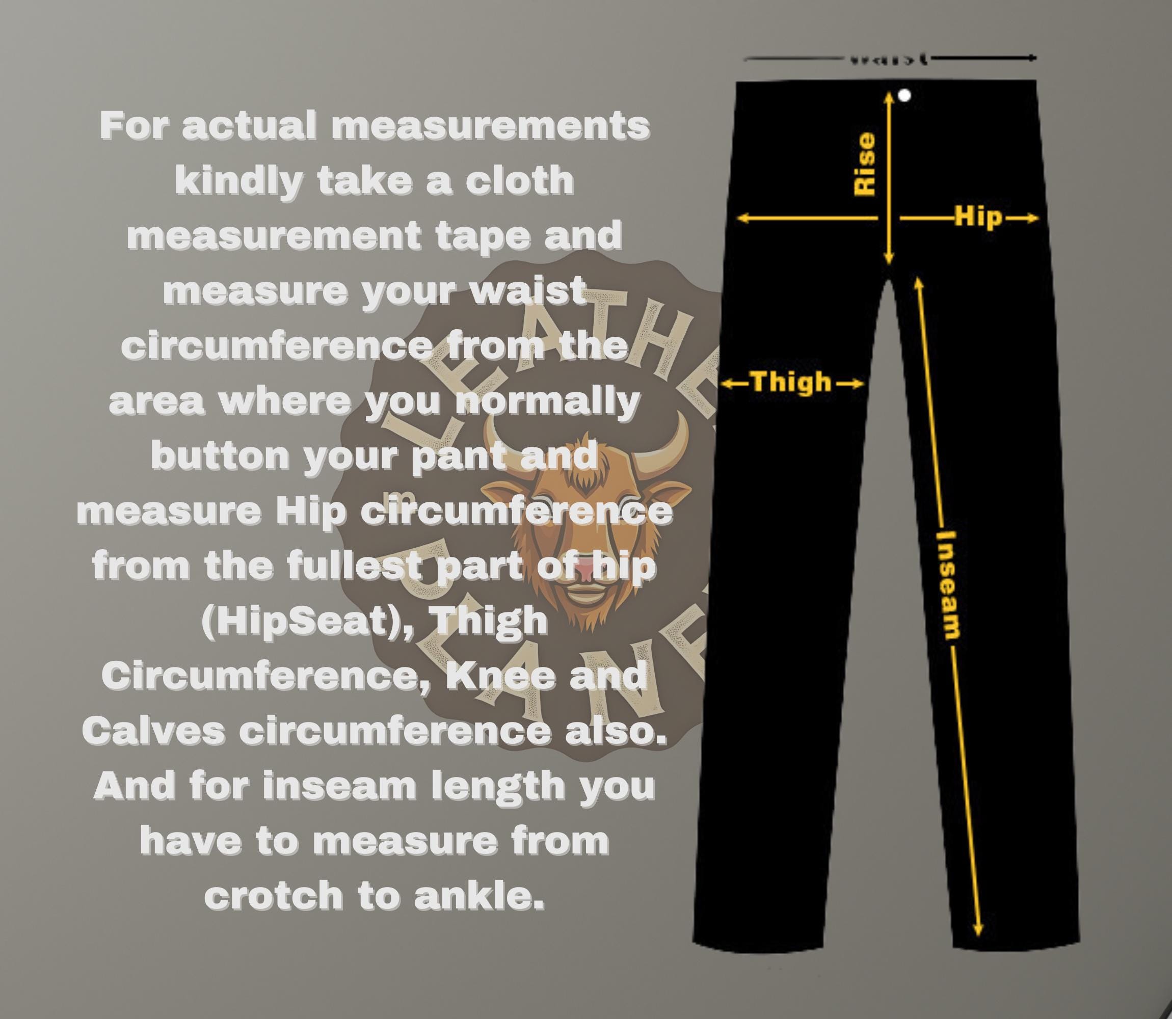 Genuine Brown Leather Chaps for Men | Real Leather Biker Chaps | Custom ...