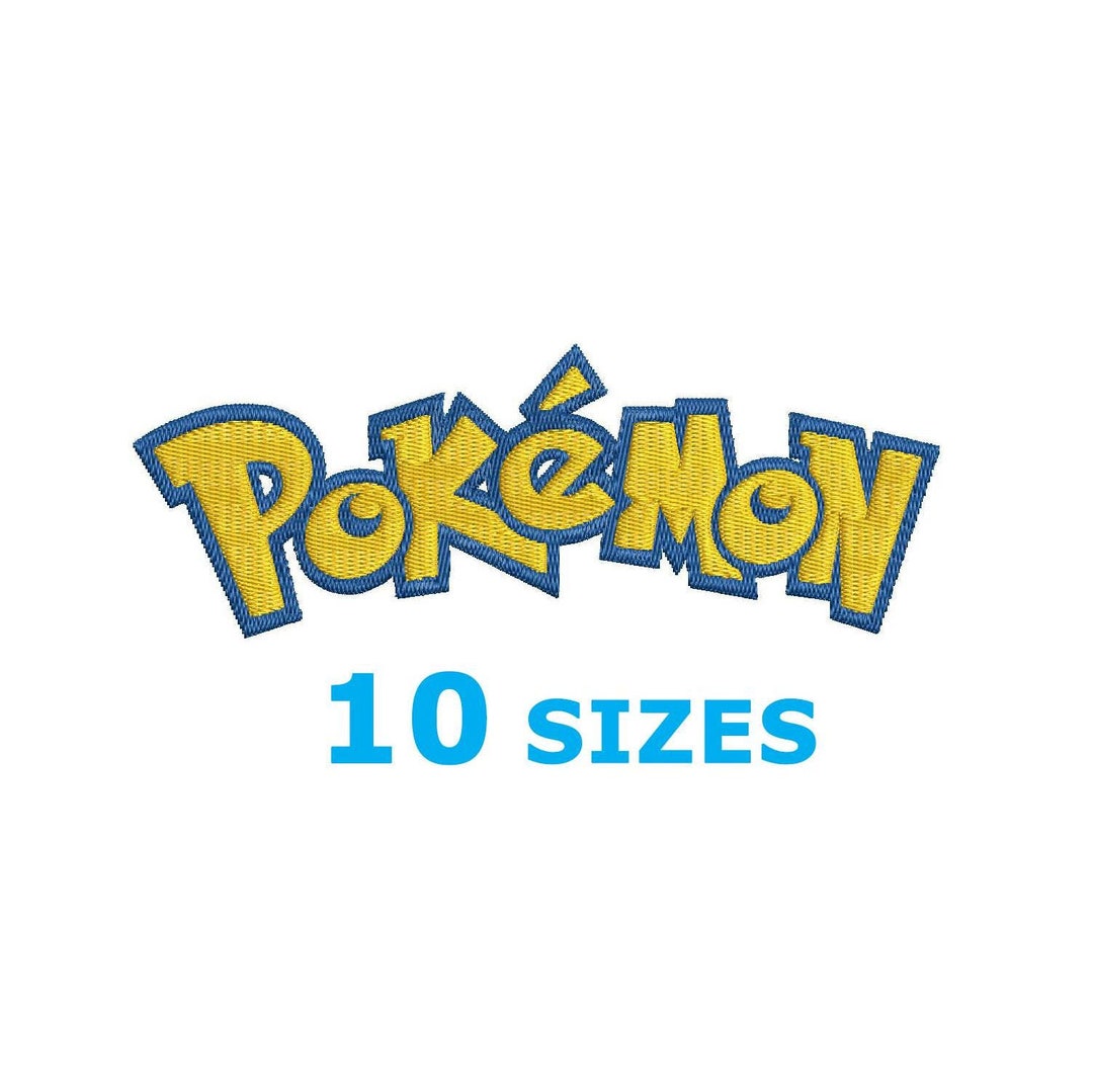 Embroidery Design Pokemon Logo, Machine Files Pokemon Logo Embroidery ...