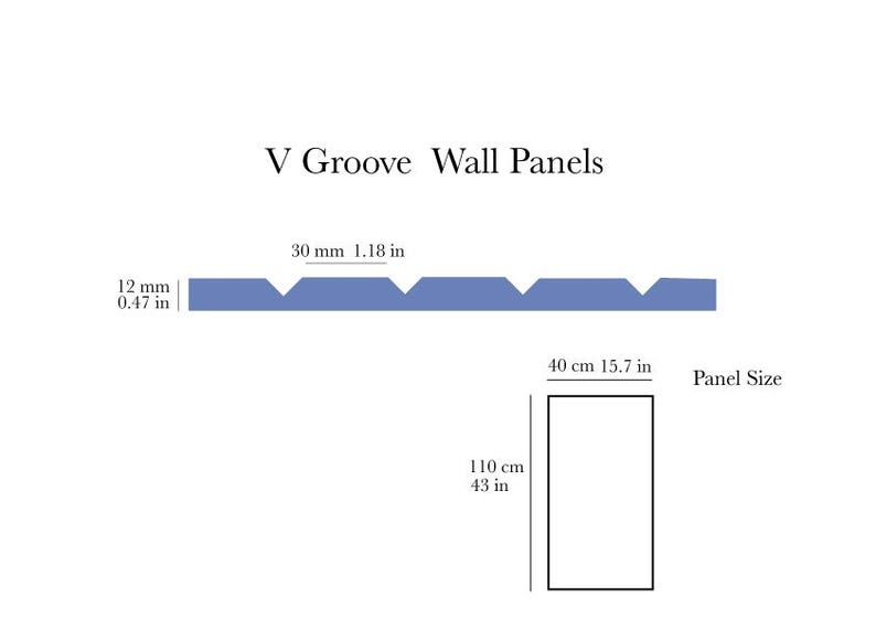 V Groove MDF Wall Panels | Decorative MDF Wall Panels | DIY Wall Panel Kit | - Etsy