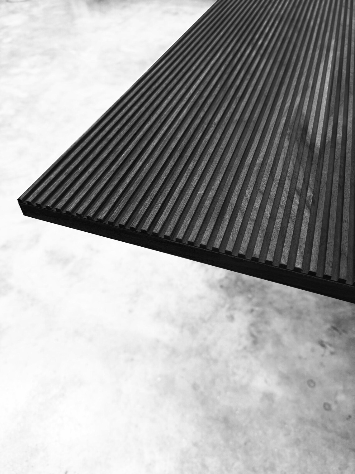 Smoked Oak Slat Wall Panel | Ribbed Wood Accent, DIY Kit - Etsy
