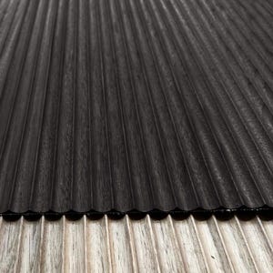 Smoked Oak Fluted Wood Panel | Ribbed, Slatted, Fluted Wall Decor ...