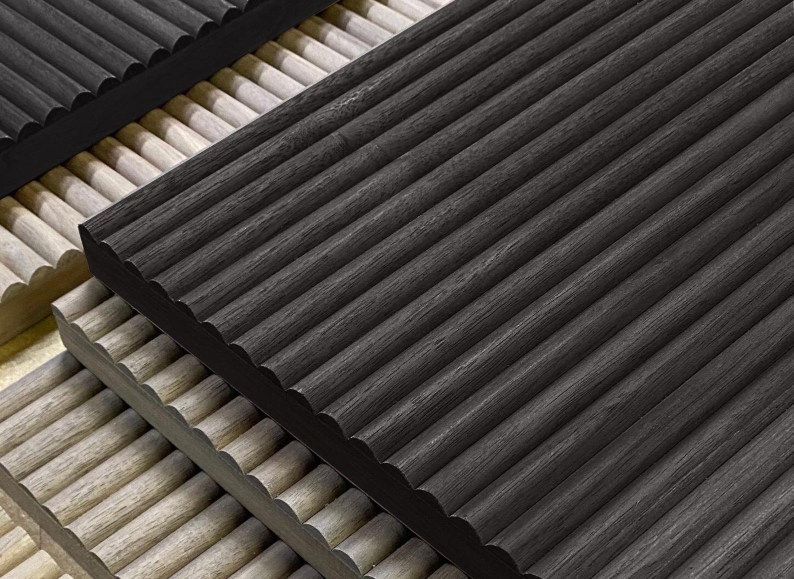 Smoked Oak Panels | Natural Wood Panels | Ribbed Wood Panels - Etsy