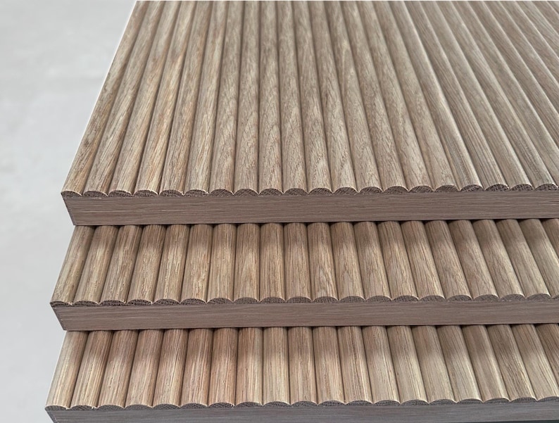 Natural Oak Panels | Natural Wood Panels | Ribbed Wood Panels - Etsy