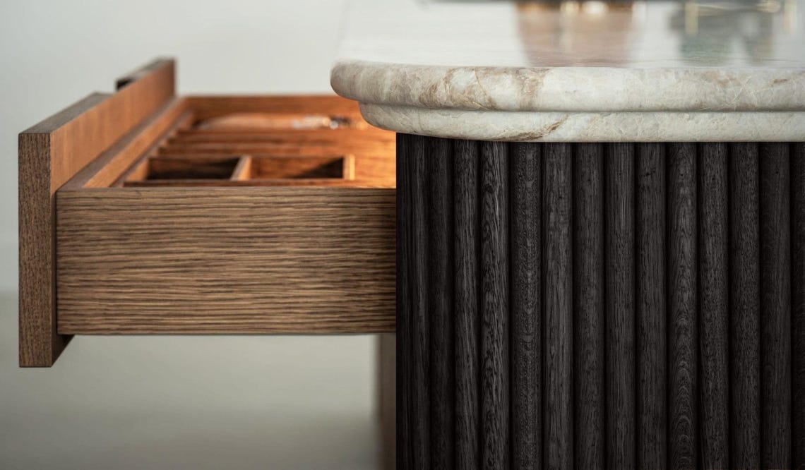 Smoked Oak Panels | Natural Wood Panels | Ribbed Wood Panels - Etsy