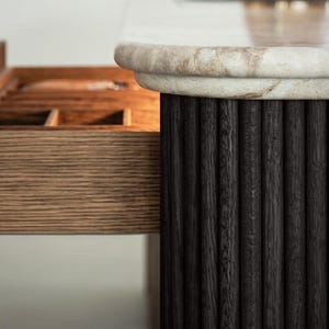 Smoked Oak Panels | Natural Wood Panels | Ribbed Wood Panels - Etsy