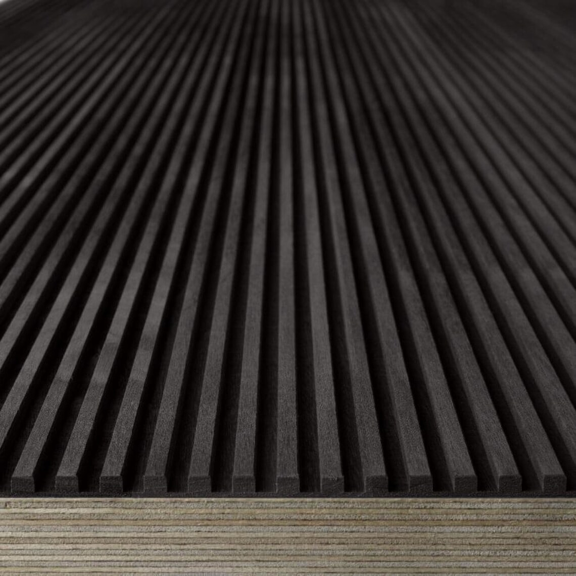 Smoked Oak Slat Wall Panel | Ribbed Wood Accent, DIY Kit - Etsy