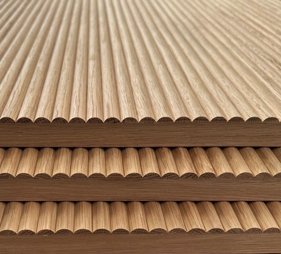 Natural Oak Panels | Natural Wood Panels | Ribbed Wood Panels - Etsy