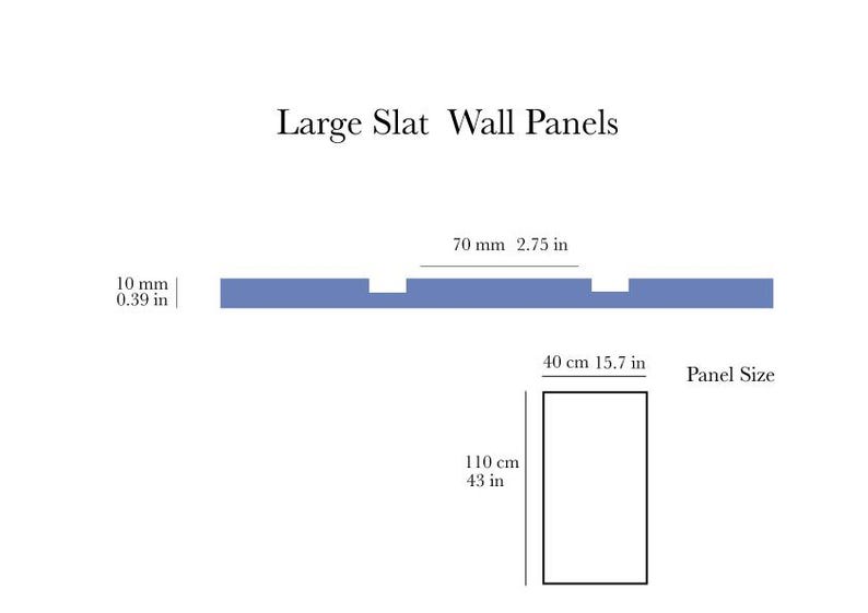 Large Slat MDF Wall Panels | Decorative MDF Wall Panels | DIY Wall ...