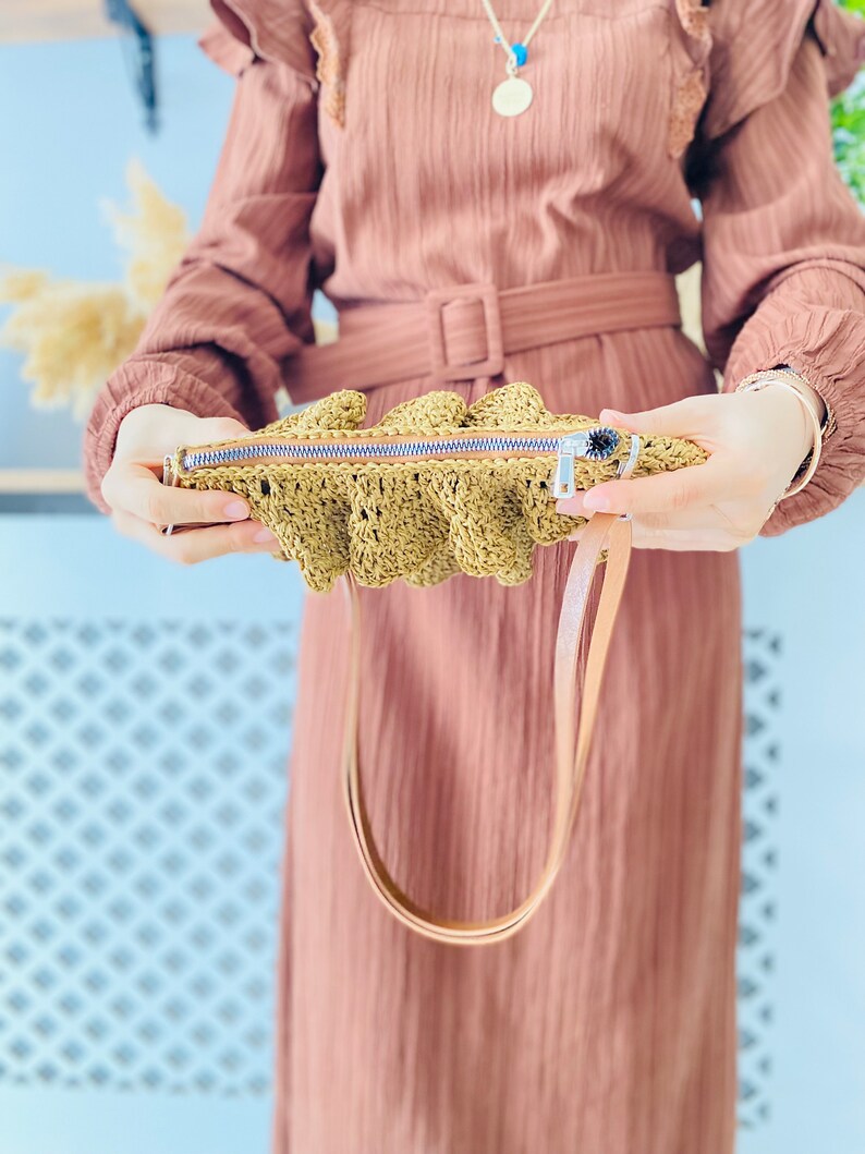 Small Raffia Bag,small Raffia Beige Clutch Bag for Women Straw Knitted ...