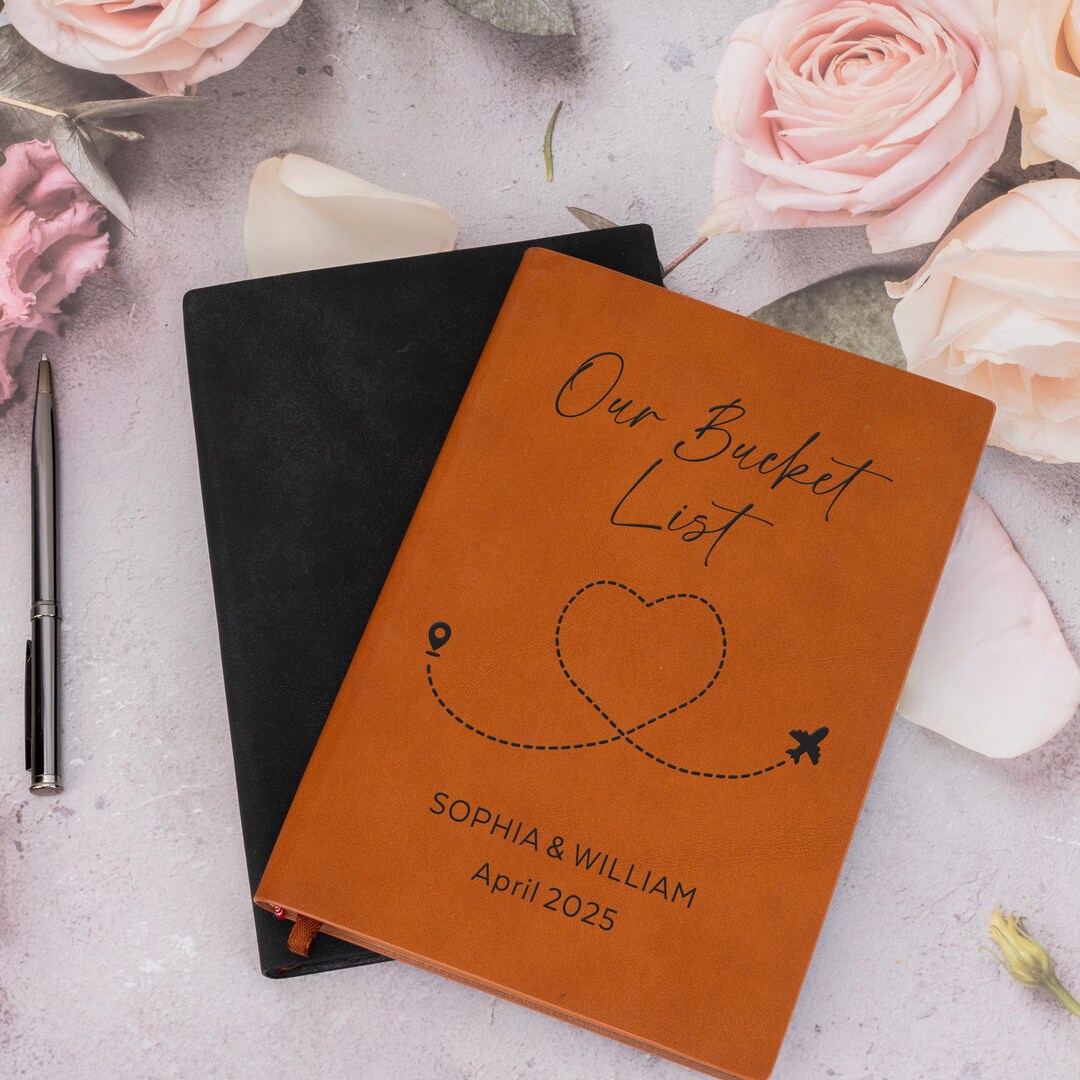 Custom Our Bucket List Journal,travel Journal,gifts for Couples,travel ...