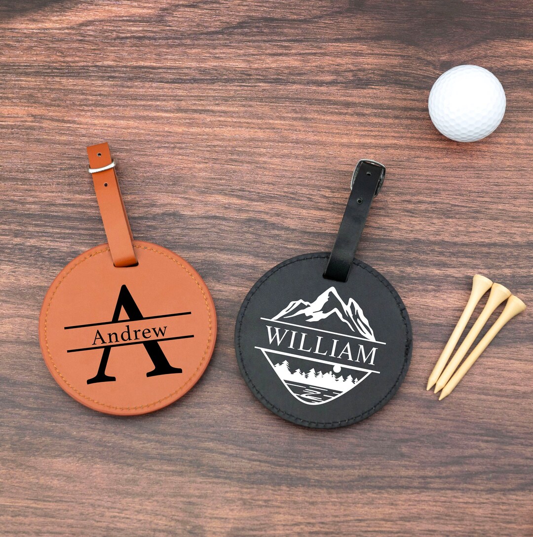 Golf Bag Tag for Men, Groosmen Golf Gifts, Personalised Golf Tee Holder ...