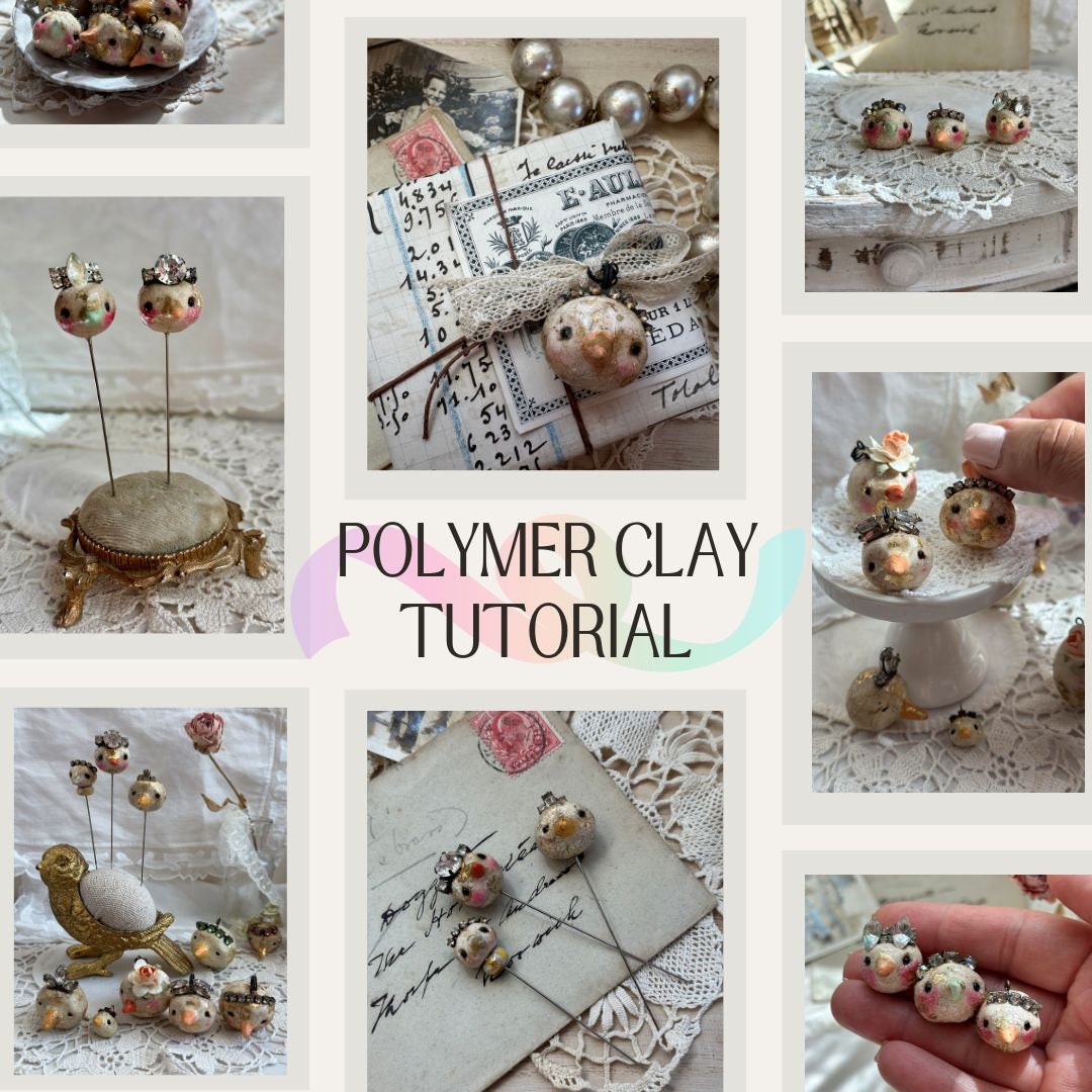 Step-by-step Polymer Clay Tutorial for Charming Birds - Etsy