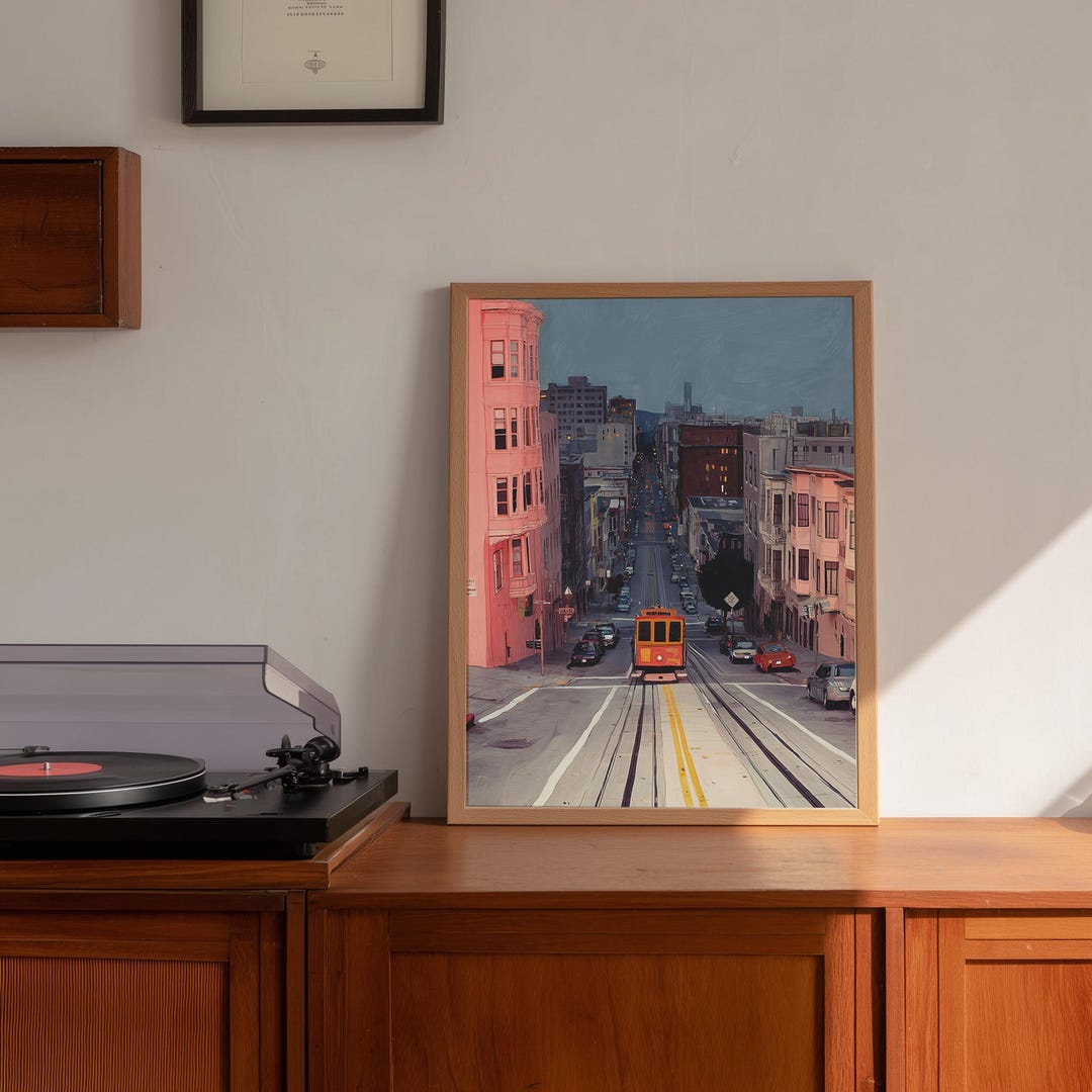 SF TROLLEY | San Francisco Art Print, California Art, Trolley All Art ...
