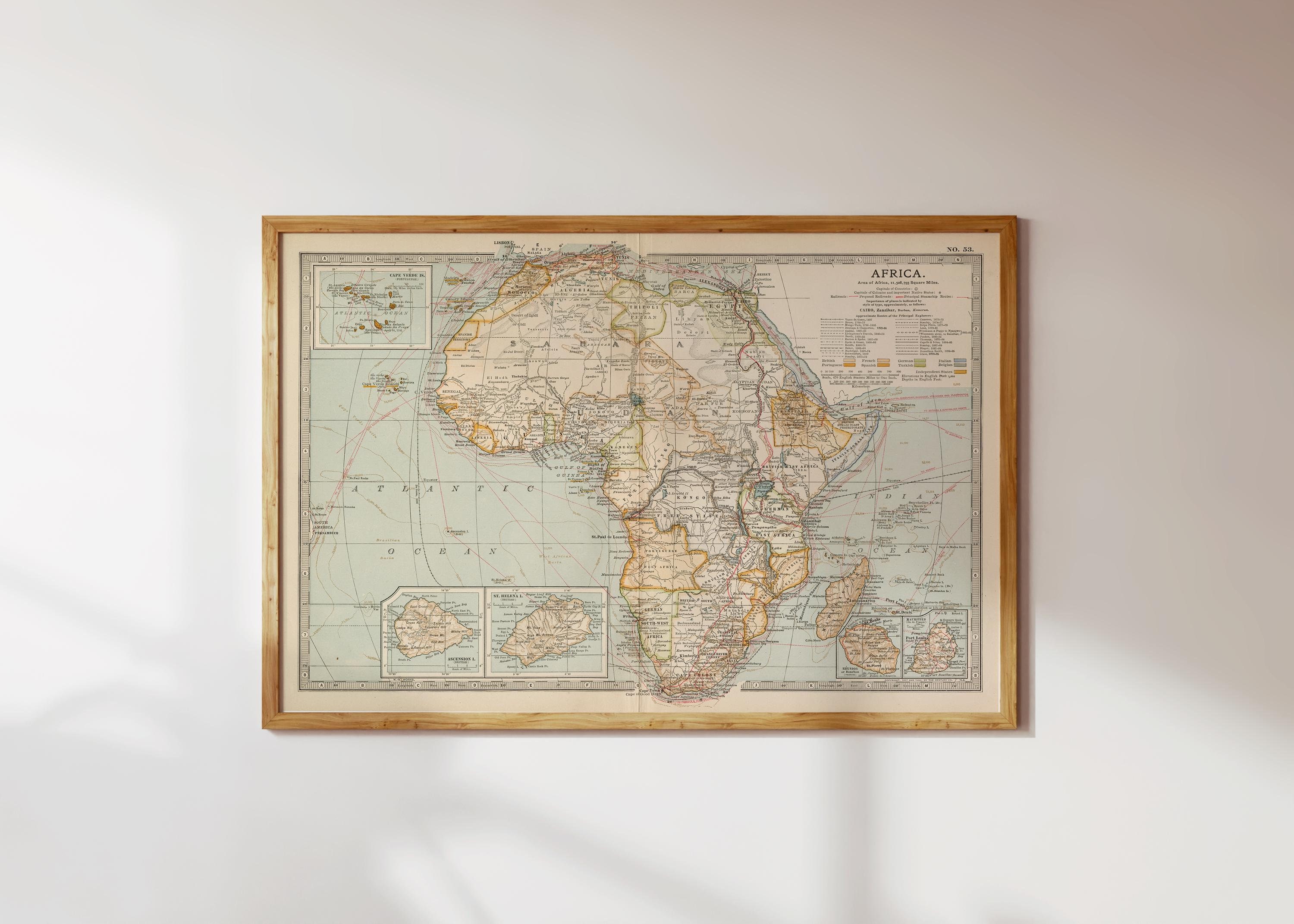 MAP OF AFRICA | Africa Decor, African Gifts, Continents, African ...
