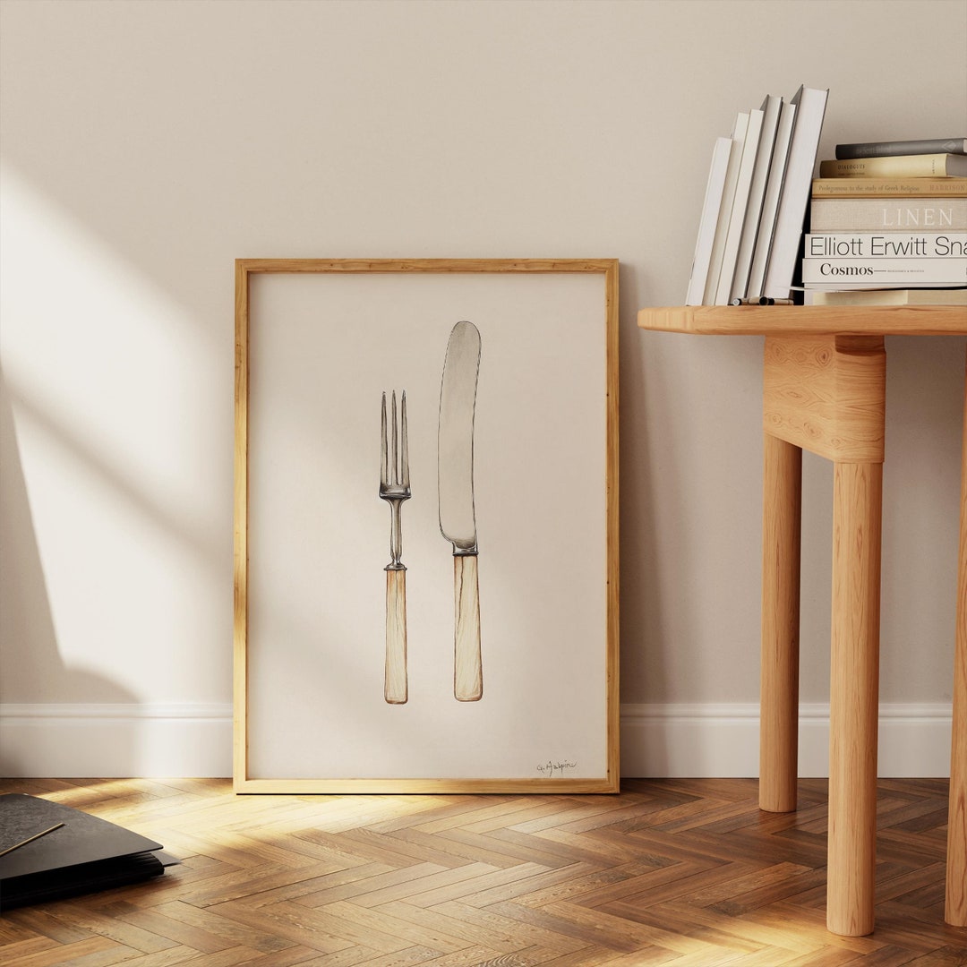 UTENSILS | Classic Art, Vintage Art, Utensils Print, Utensils Poster ...