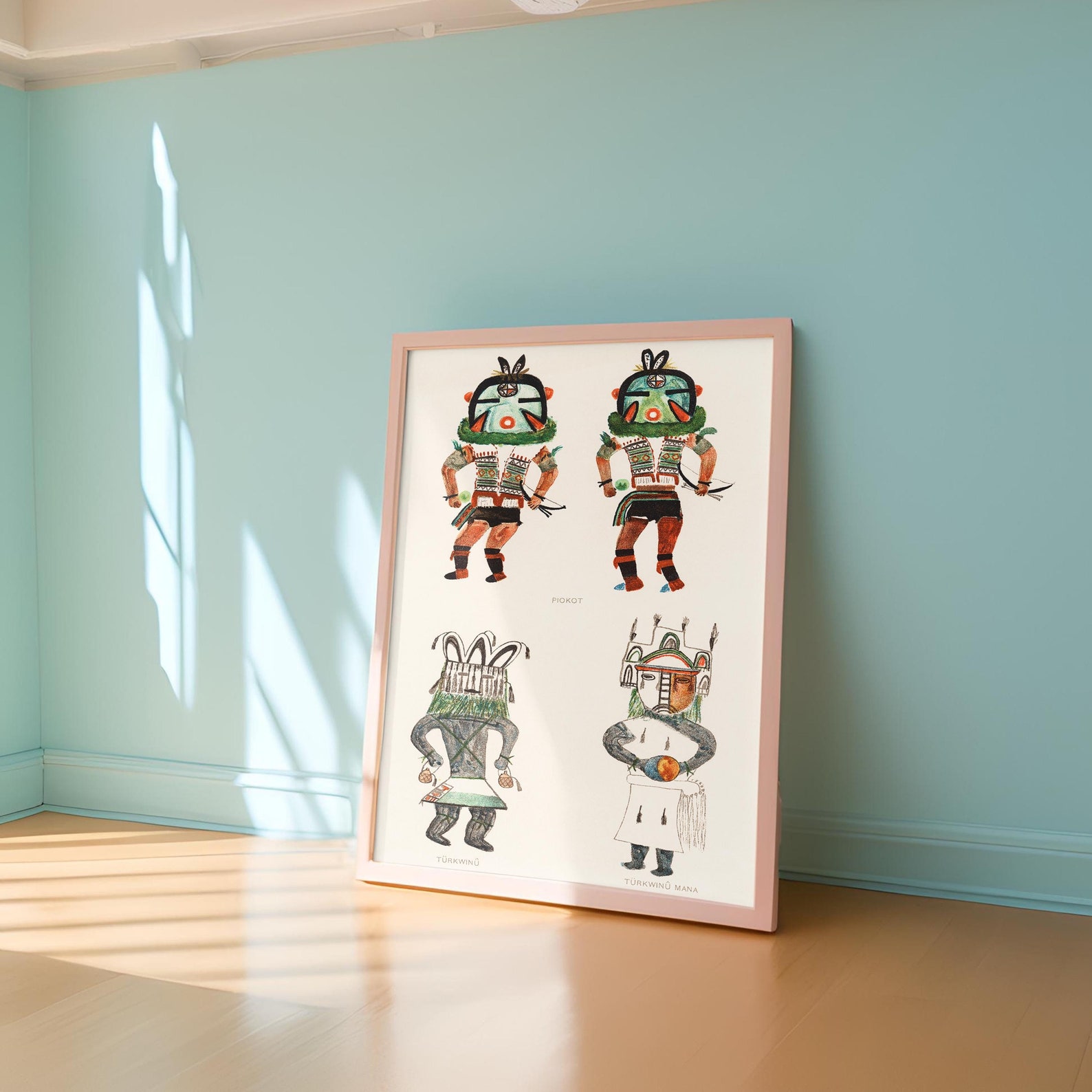 HOPI KATCINAS | Native Art, Native Poster, Native Print, Indigenous Art ...