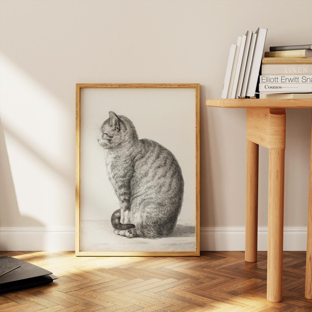SLEEPY TIME Feline Art, Cat Art Print, Cat Poster, Cat Art, Cat Decor ...