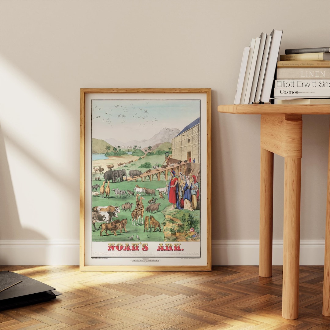 NOAH'S ARK | Fine Art Print, Fine Art, Colorful Art, Color, Painting ...