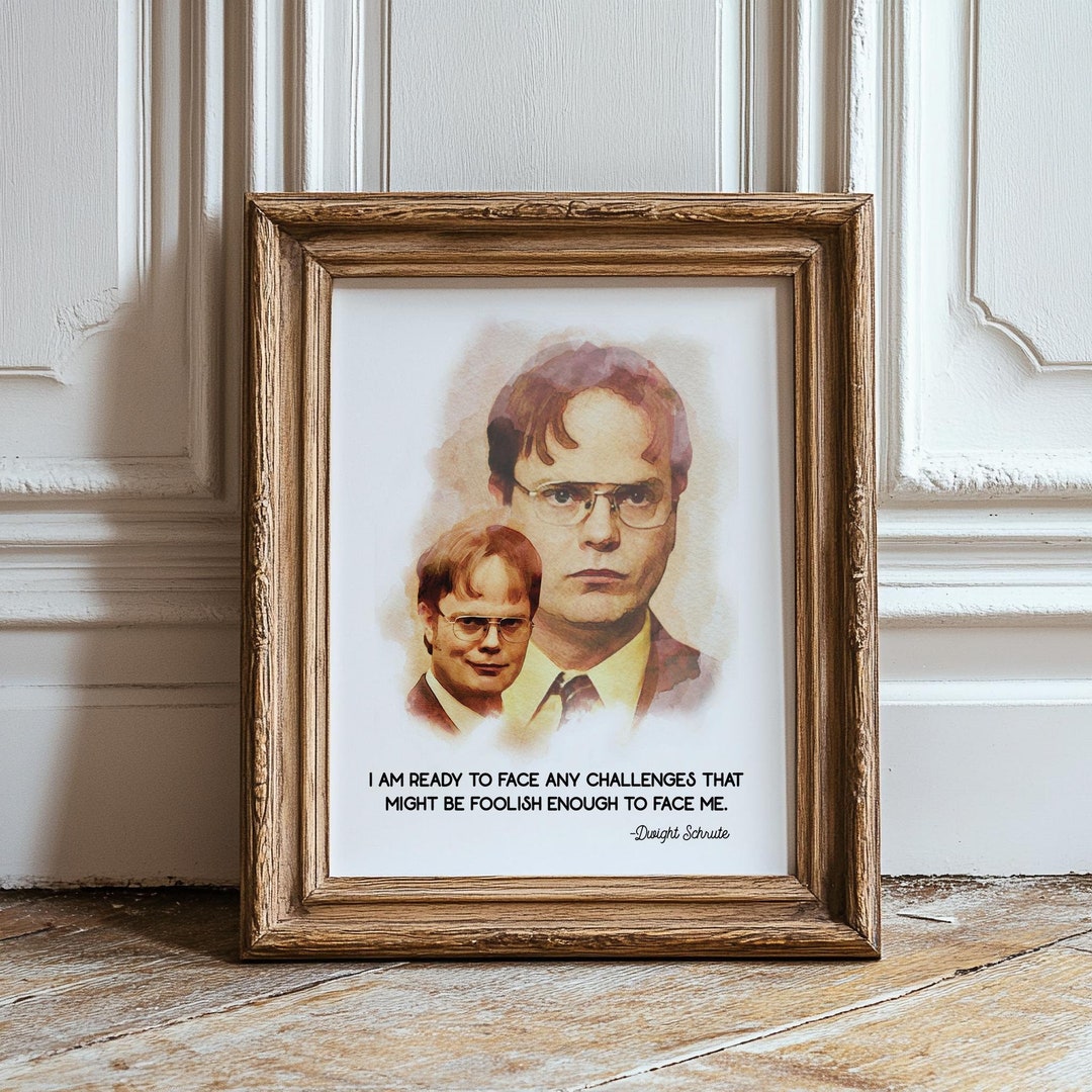 DWIGHT SHRUTE | the Office Art Print, the Office Art, the Office Wall ...