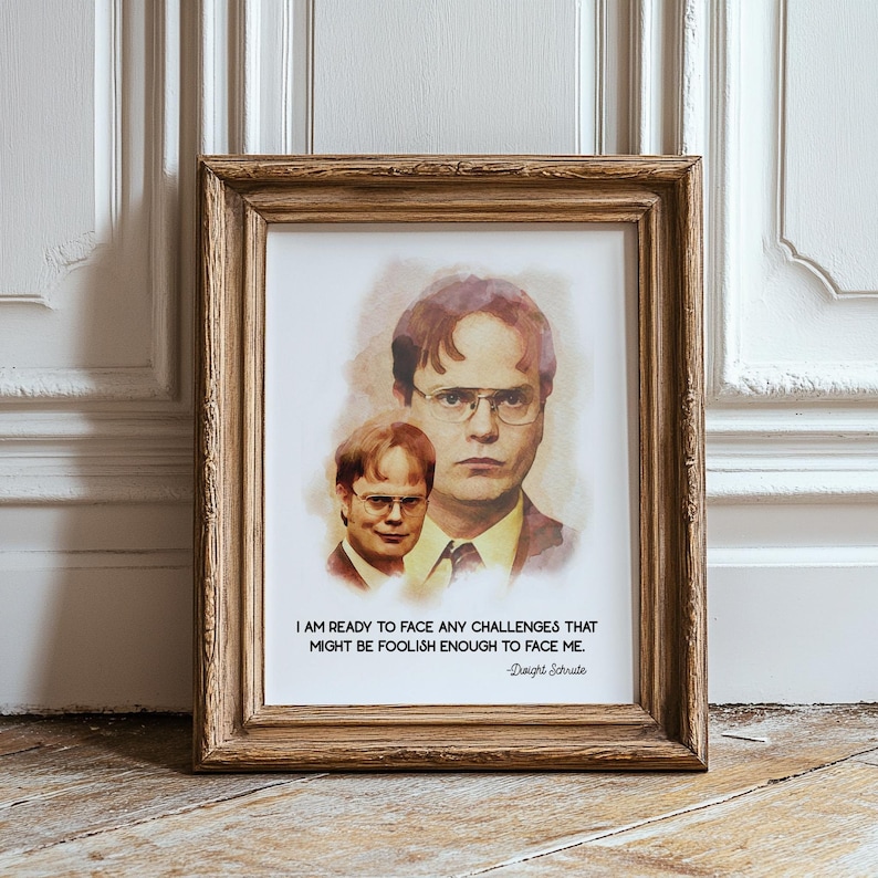 DWIGHT SHRUTE | the Office Art Print, the Office Art, the Office Wall ...