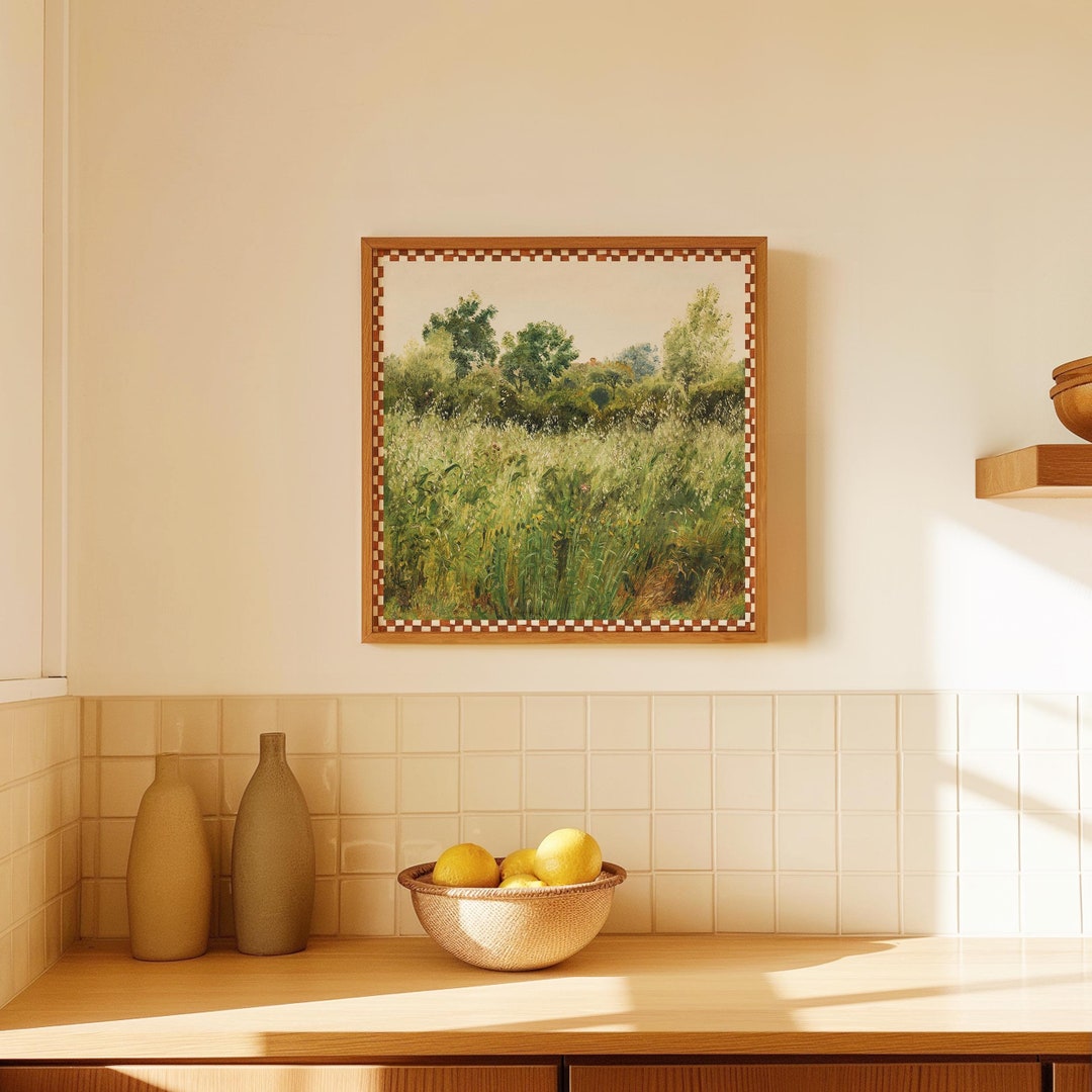 FIELD OF OATS | Vintage Art, Green Art, Nature Art, Nature Wall Art ...