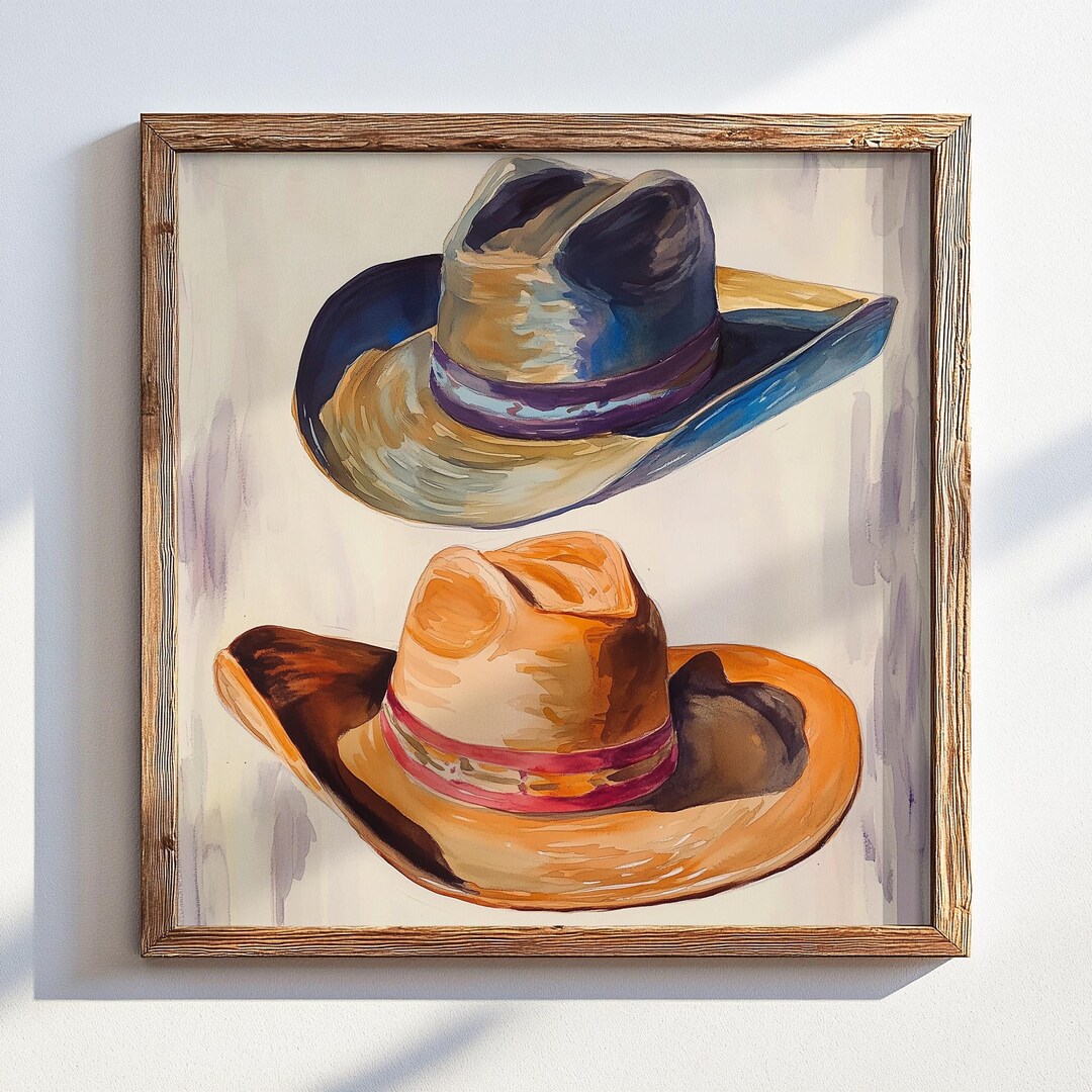 HOWDY | Southwestern Art Print, Cowboy Hat Poster, Cowboy Poster ...