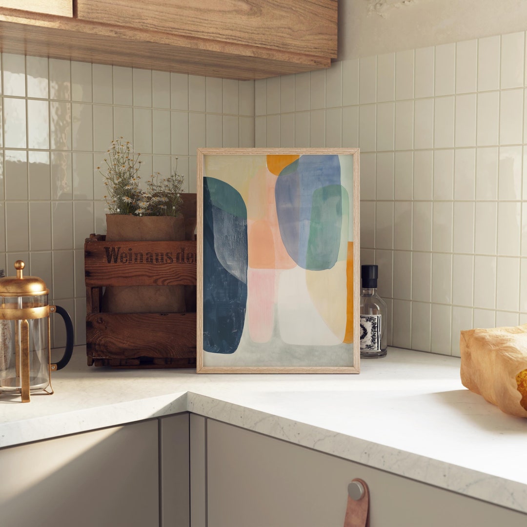 INTERCONNECTED | Abstract Art Print, Multimedia Art, Watercolor Wall ...