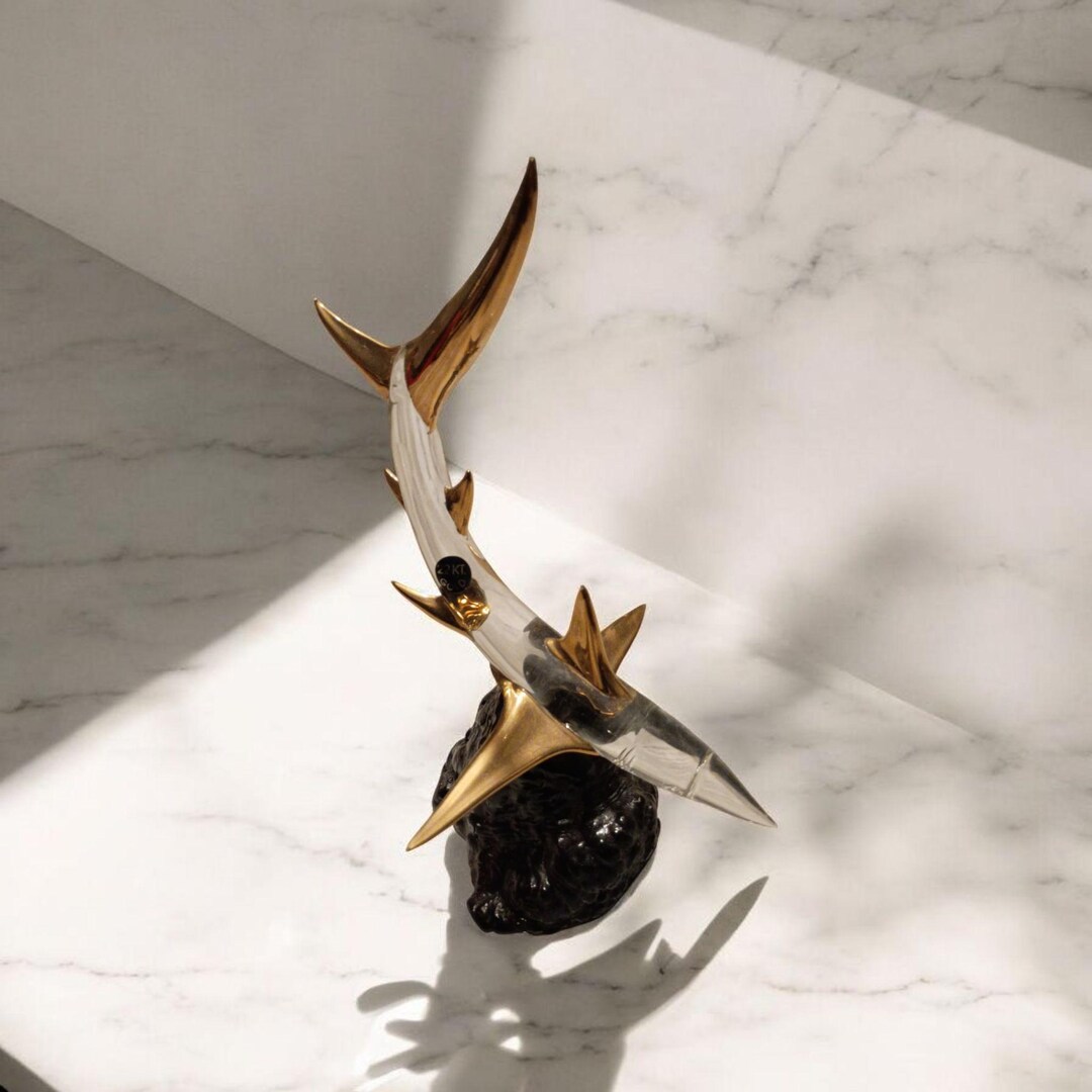 Glass Baron Shark 22k Gold - Etsy
